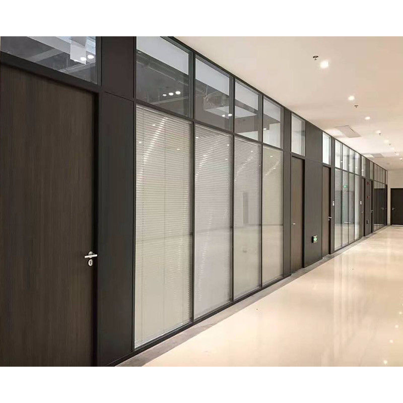 Mirror Soundproof Office Glass Partition Wall For Single Glazed Panoramic System